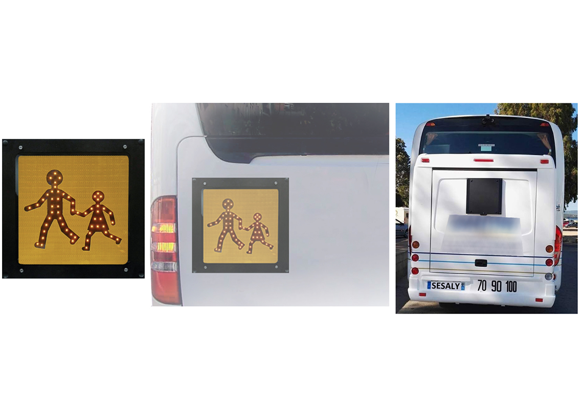 Waterproof rear LED pictogram for bus or coach - Vignal| Vignal Group