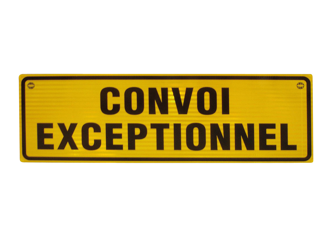 Adhesive sign for CONVOI EXCEPTIONNEL double face - Vignal| Vignal Group