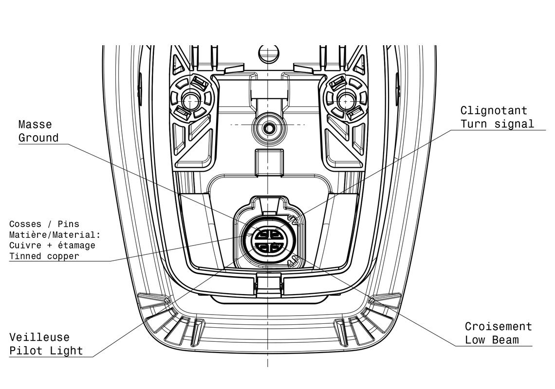 R149 combination headlight for industrial vehicles and forklifts ...