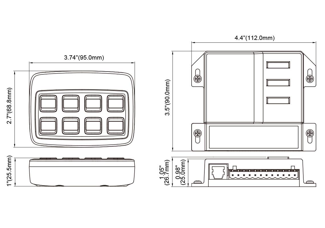 8-button switch panel controller - Vignal| Vignal Group