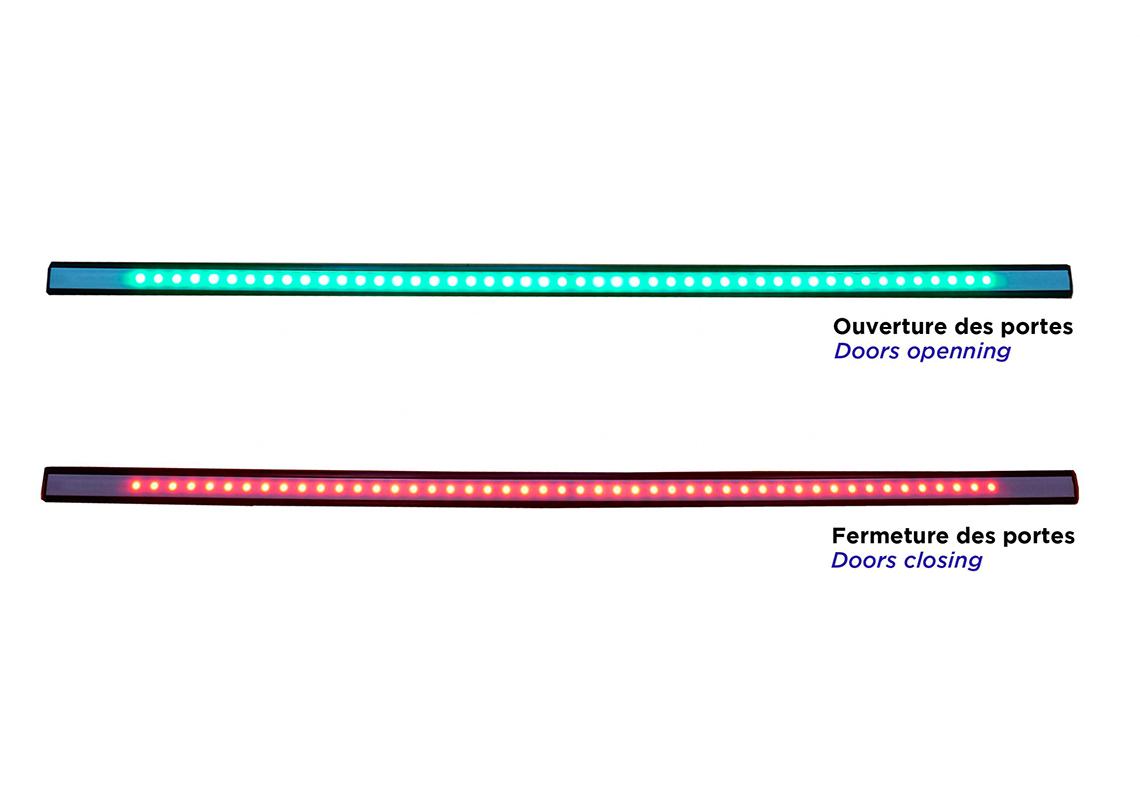 Red/green door light indicator interior bus/coach marking - Vignal ...