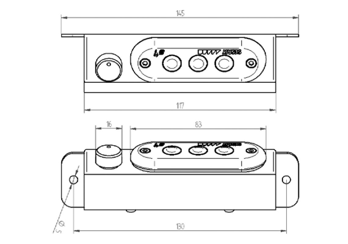 3 LED Stop request repeating box called RAD.P for bus and coach by ...