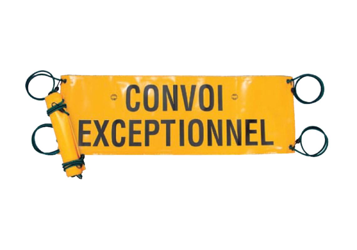 Bâche de signalisation pour CONVOI EXCEPTIONNEL - Vignal| Vignal Group