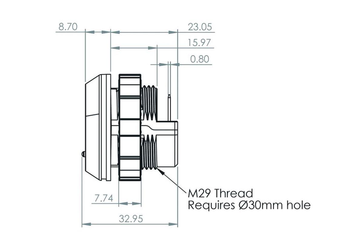 Round USB socket with 2 plugs - Vignal| Vignal Group