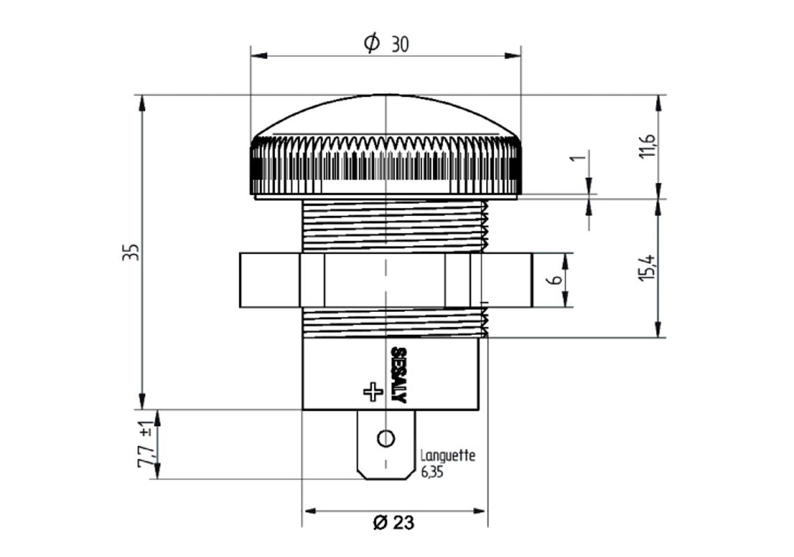Waterproof LED light indicator in for marking of bus/coach - Vignal ...