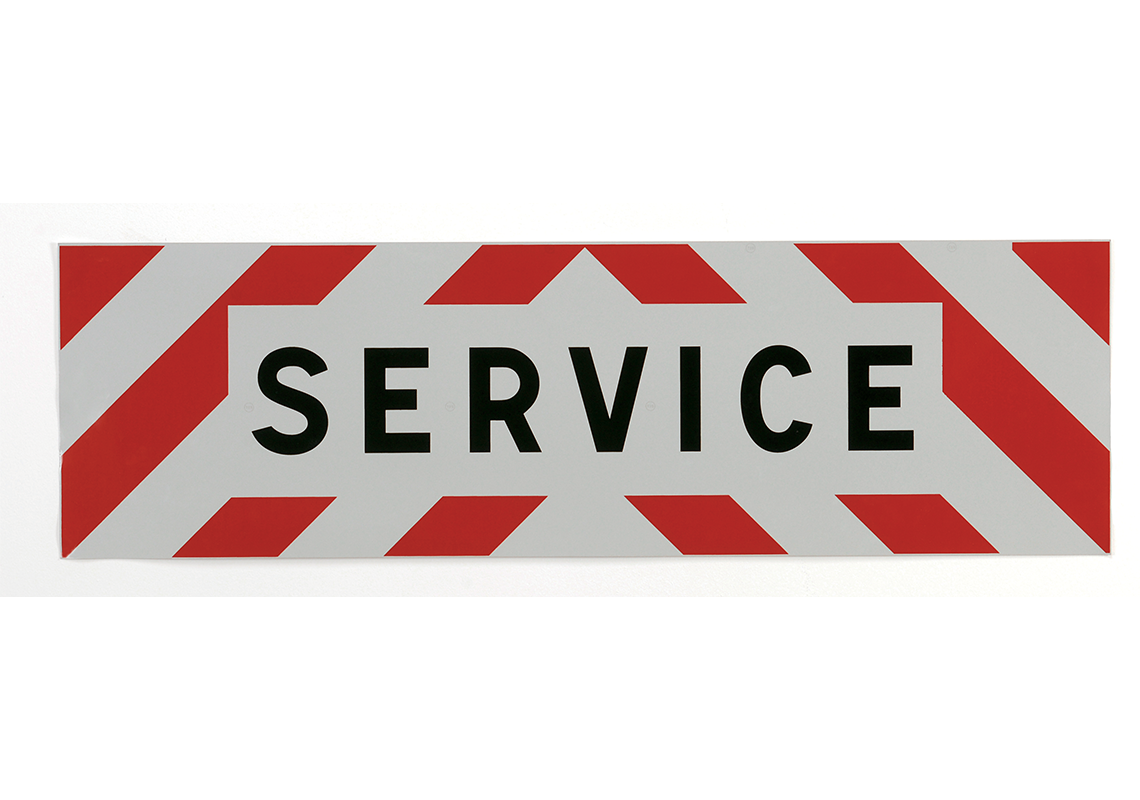 Magnetic sign for SERVICE (visible at 100 meters) - Vignal| Vignal Group