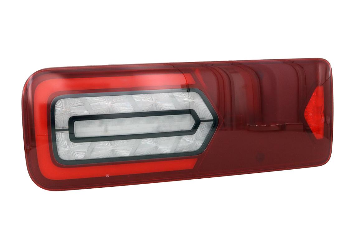 Rear lamp LED GLOWING Left 24V, additional conns, BLACK EDITION ...