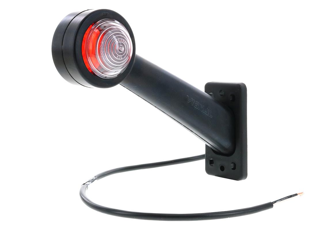 End outline marker lamp Bulbs 12/24V cristal + red cable - Vignal ...