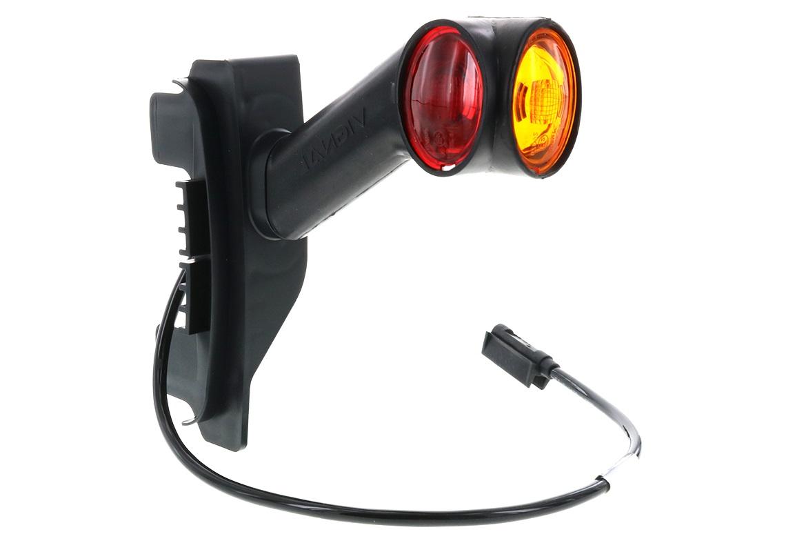 End outline marker lamp Bulbs 12/24V cristal + red + amber LC8 mounting ...