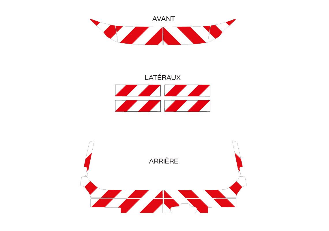 Pre-cut chevron kit Class B RENAULT TRAFIC 2021-... - Vignal| Vignal Group