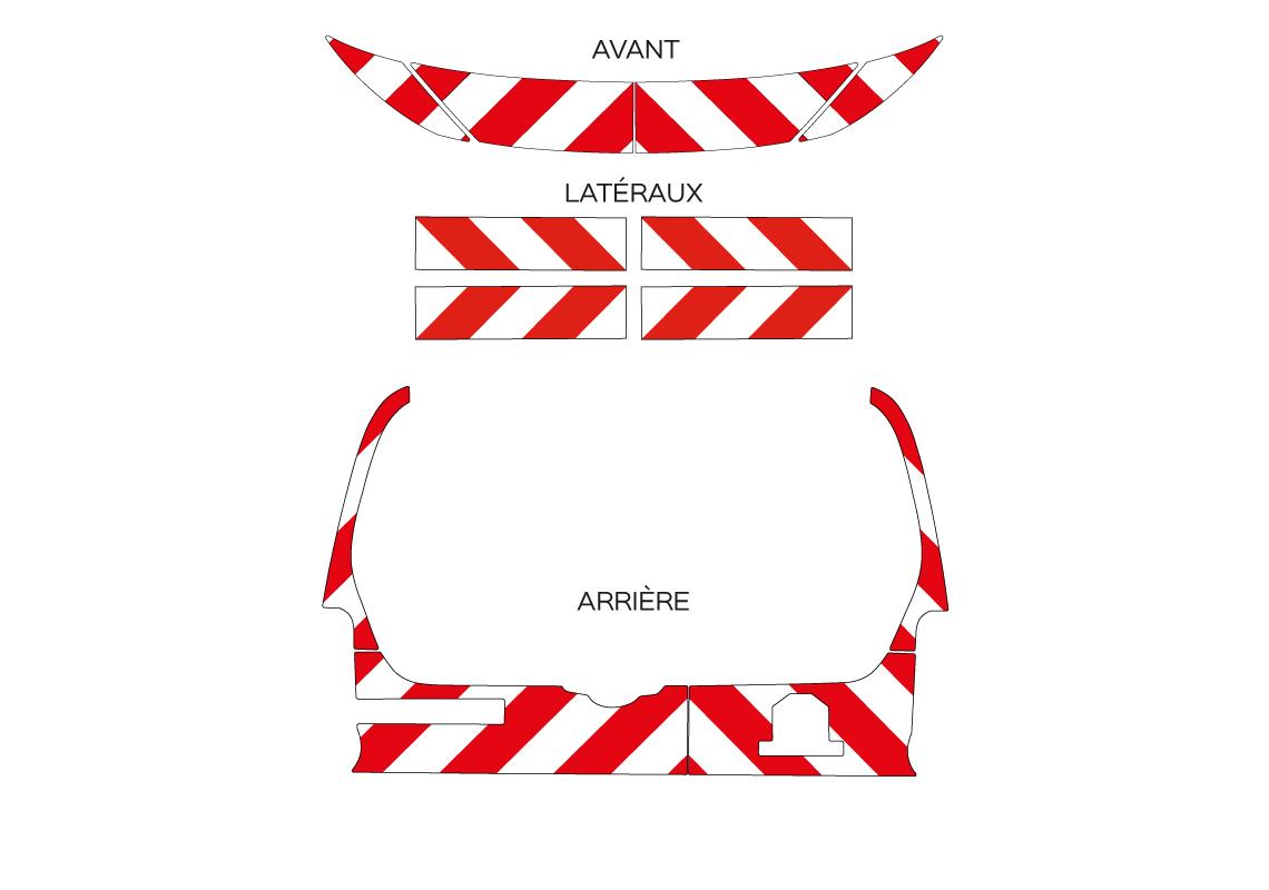 Pre-cut chevron kit Class A PEUGEOT E-PARTNER 2021-2023 - Vignal ...