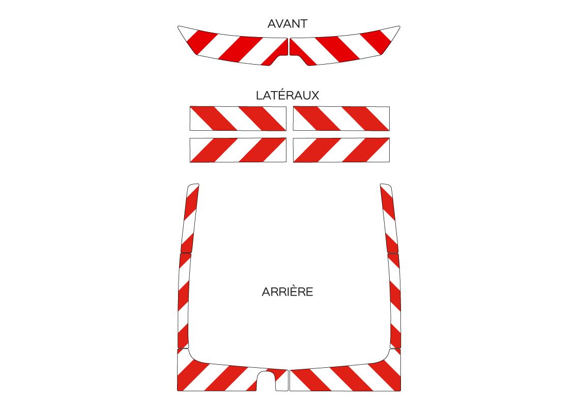 Pre-cut chevron kit Class A RENAULT TRAFIC 2021-... - Vignal| Vignal Group