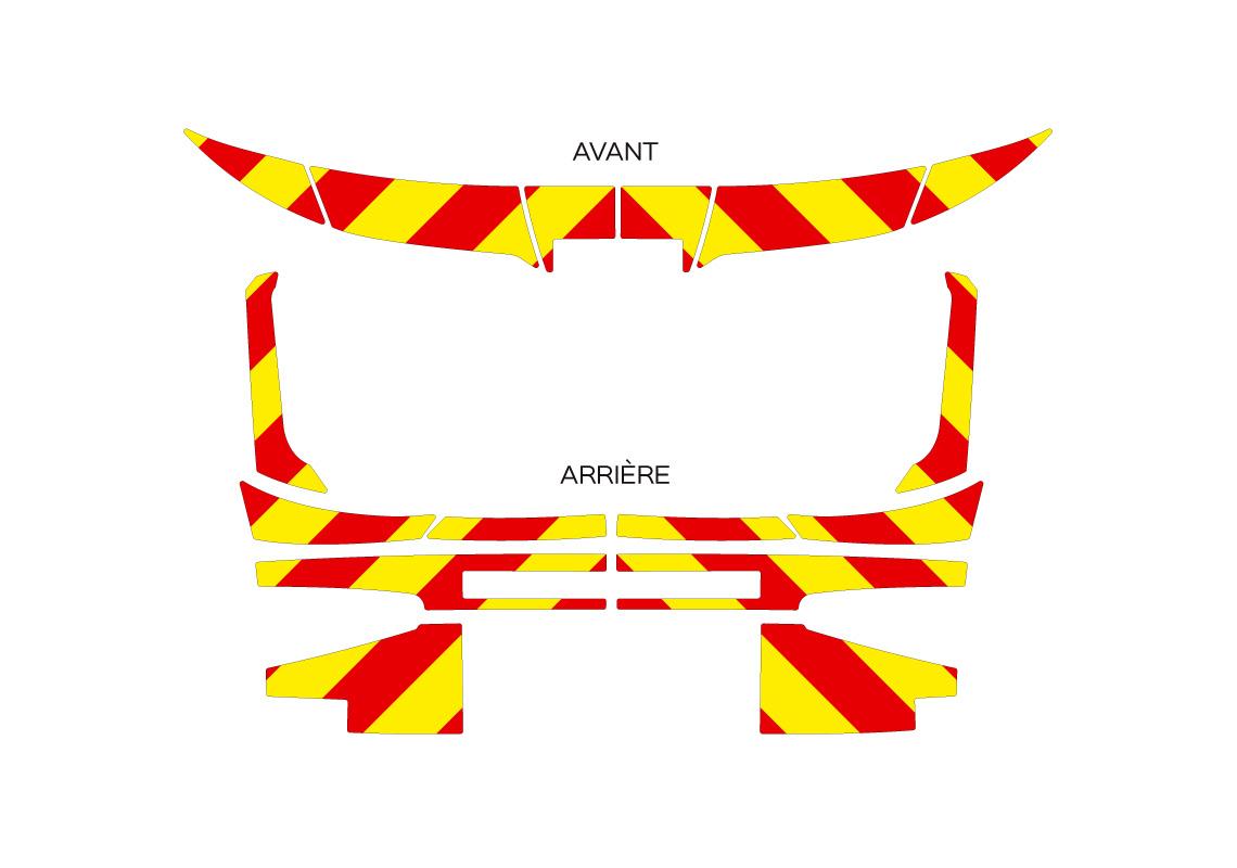 Pre-cut chevron kit FIRE TRUCK AVERY PEUGEOT EXPERT 2016-2023 - Vignal ...