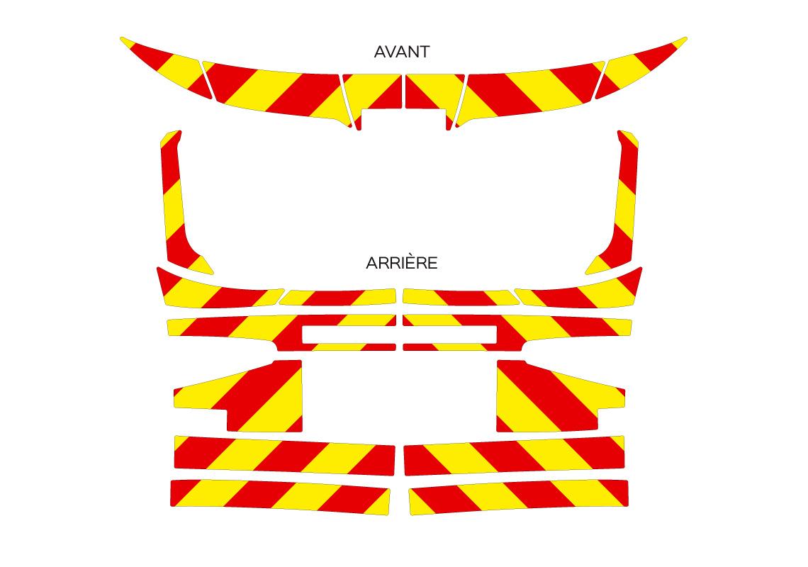 Pre-cut chevron kit FIRE TRUCK AVERY PEUGEOT EXPERT 2016-2023 - Vignal ...