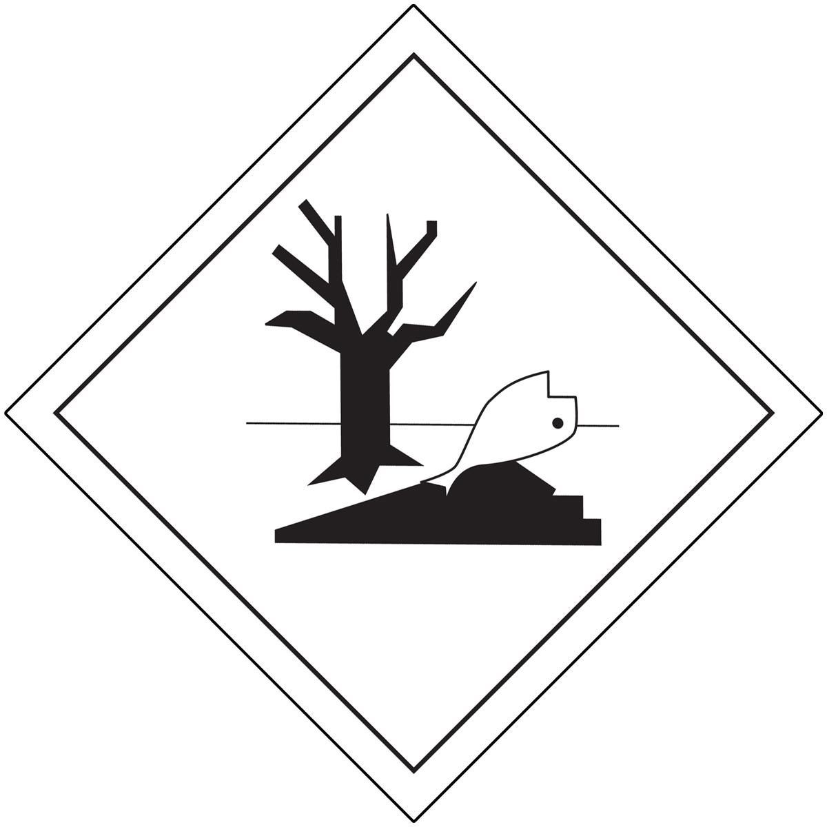 Aluminium plate with hazard symbol No. 11 ‘Environmentally hazardous ...