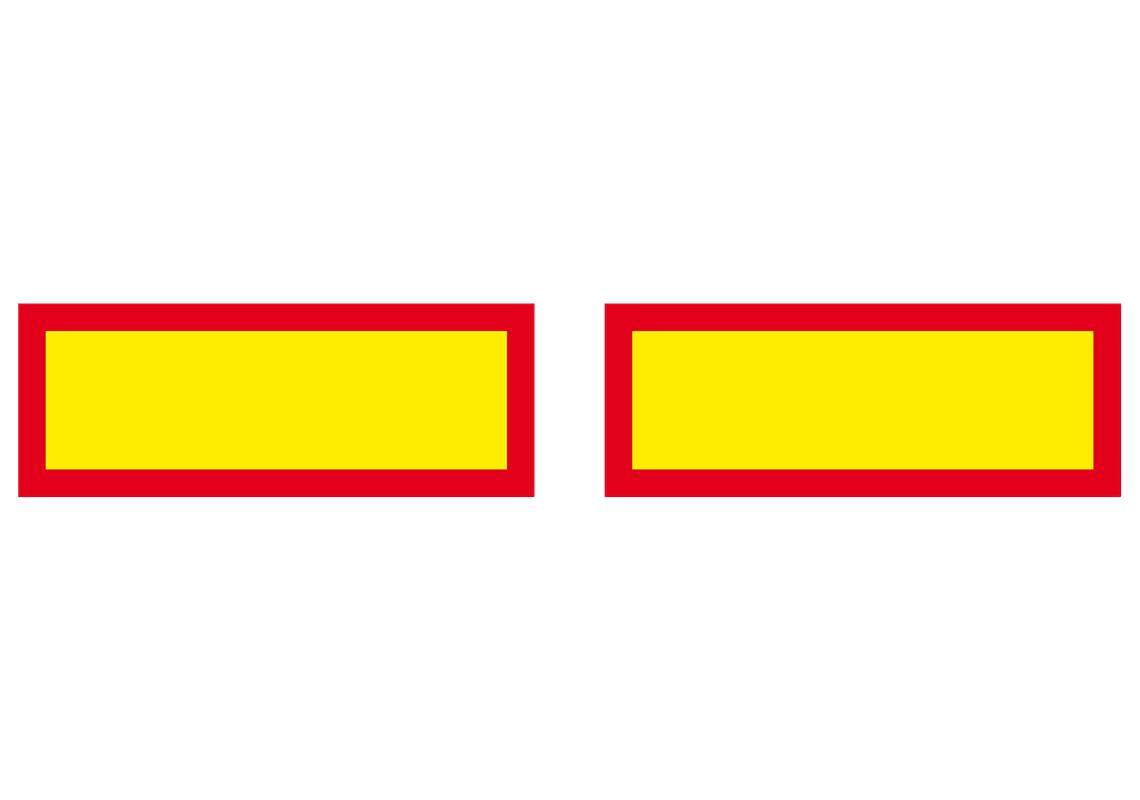 2 Plates ECE 70/01 trailers Alu 1 mm 566 x 132 - Vignal| Vignal Group