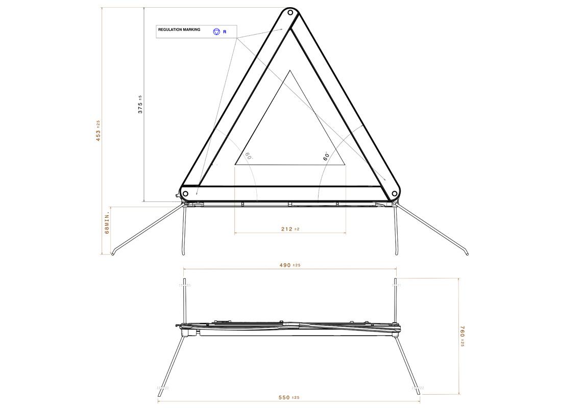 Warning safety triangle - Vignal| Vignal Group